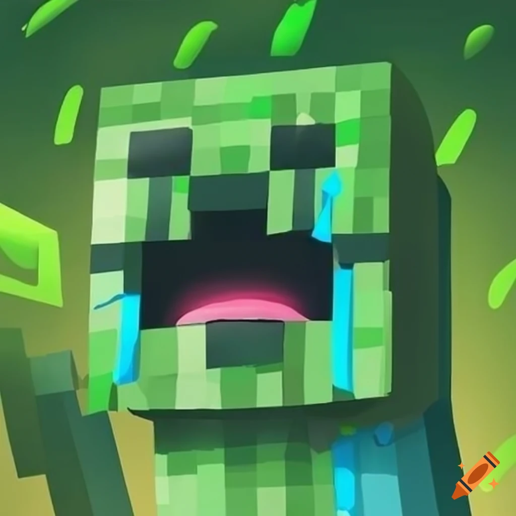 Crying creeper on Craiyon