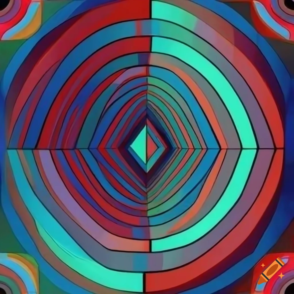 Abstract math representation of geometric shapes in stunning art scene ...