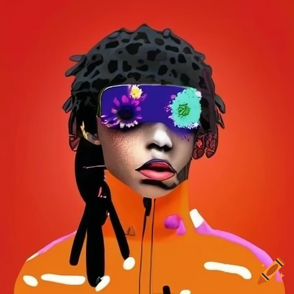 Animated jaguar in high-fashion streetwear for a smokable flower ...