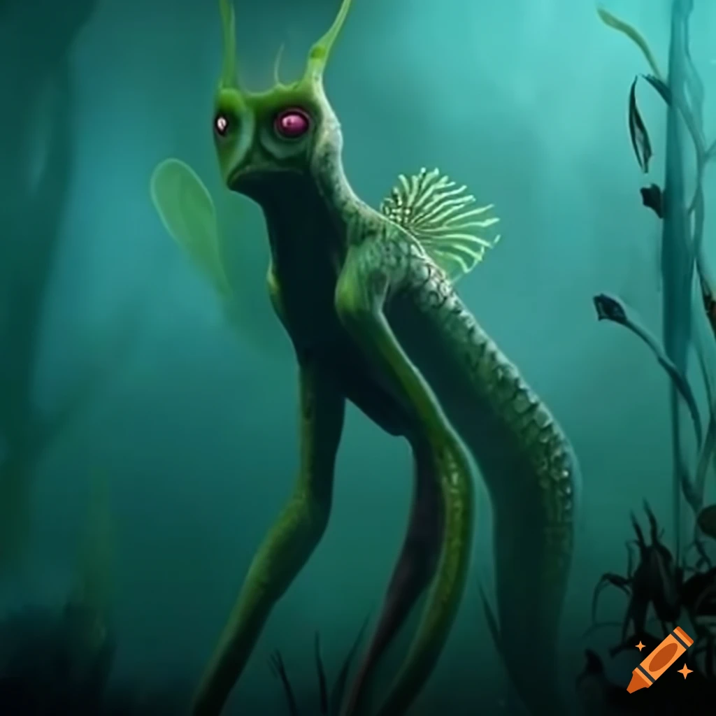 Aquaflora, a blend of water and plant life, creating an eerie entity on ...