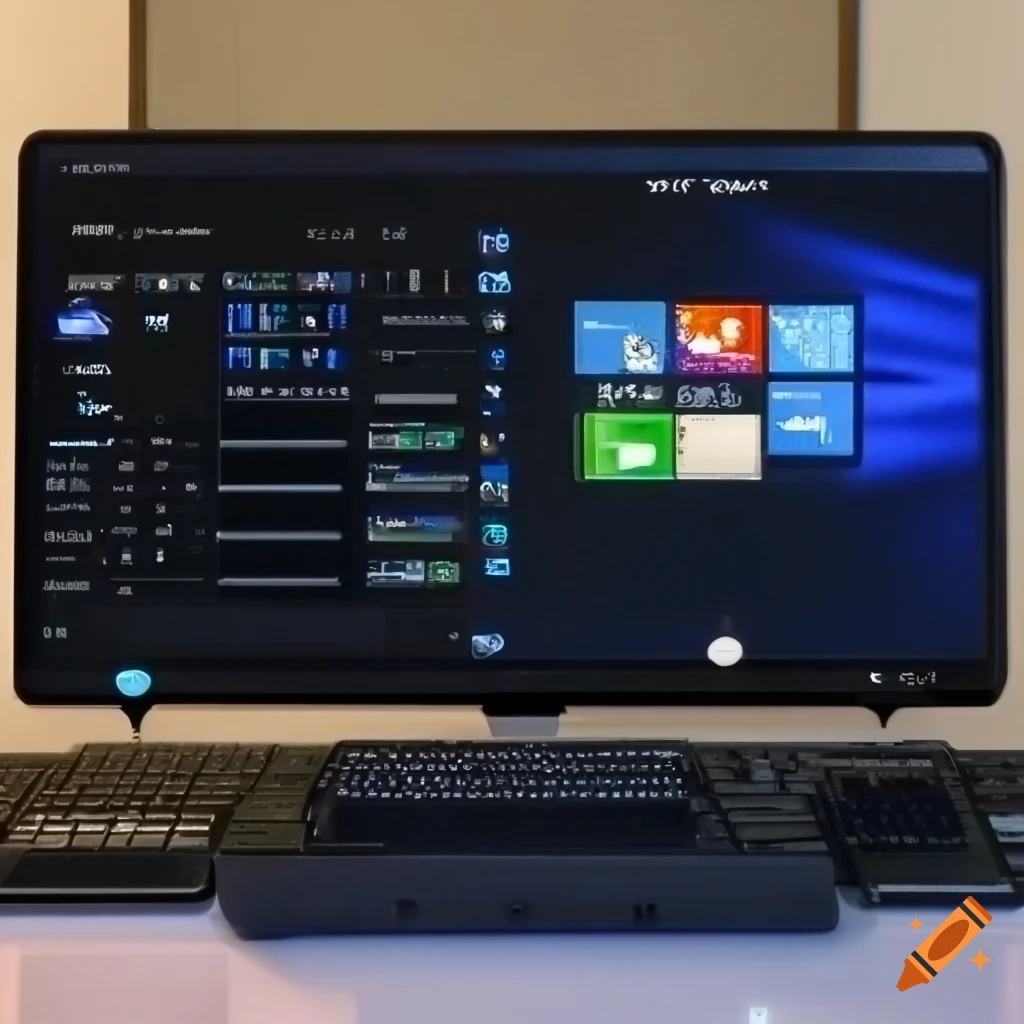 Installation wizard setup screen for Windows 7 on Craiyon