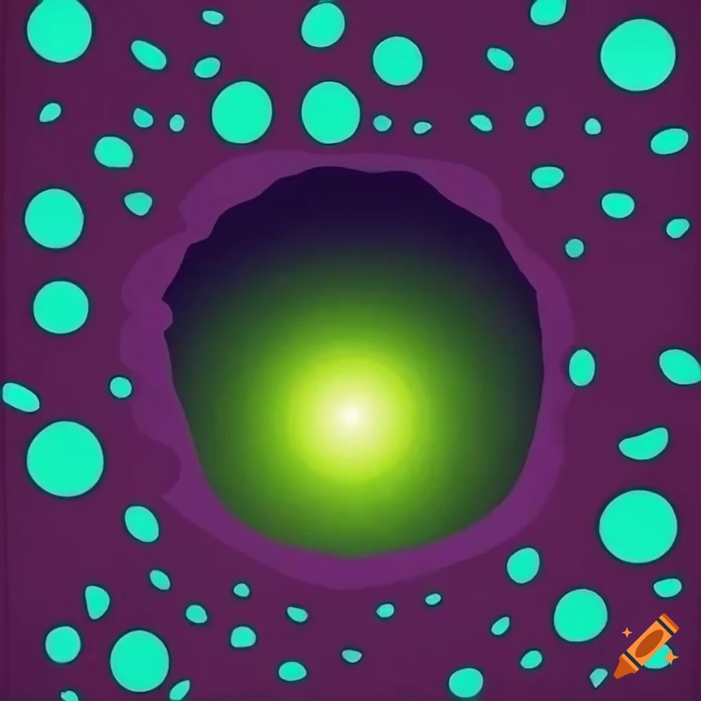 Entrance to a dark rabbit hole in a colorful forest on Craiyon