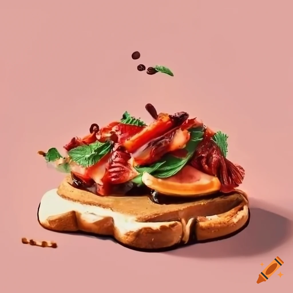 Empty toasts ready to be spread with delicious toppings on Craiyon