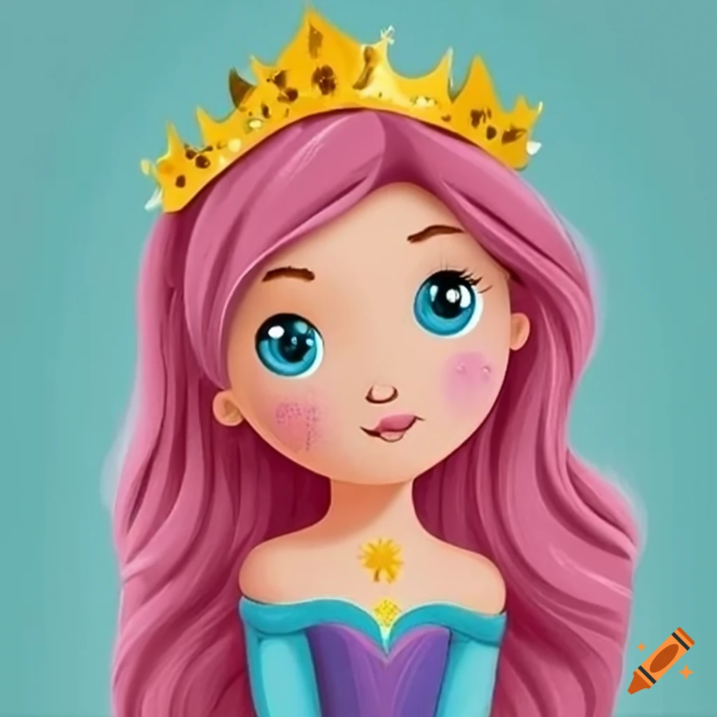 Princess character suitable for kids on Craiyon