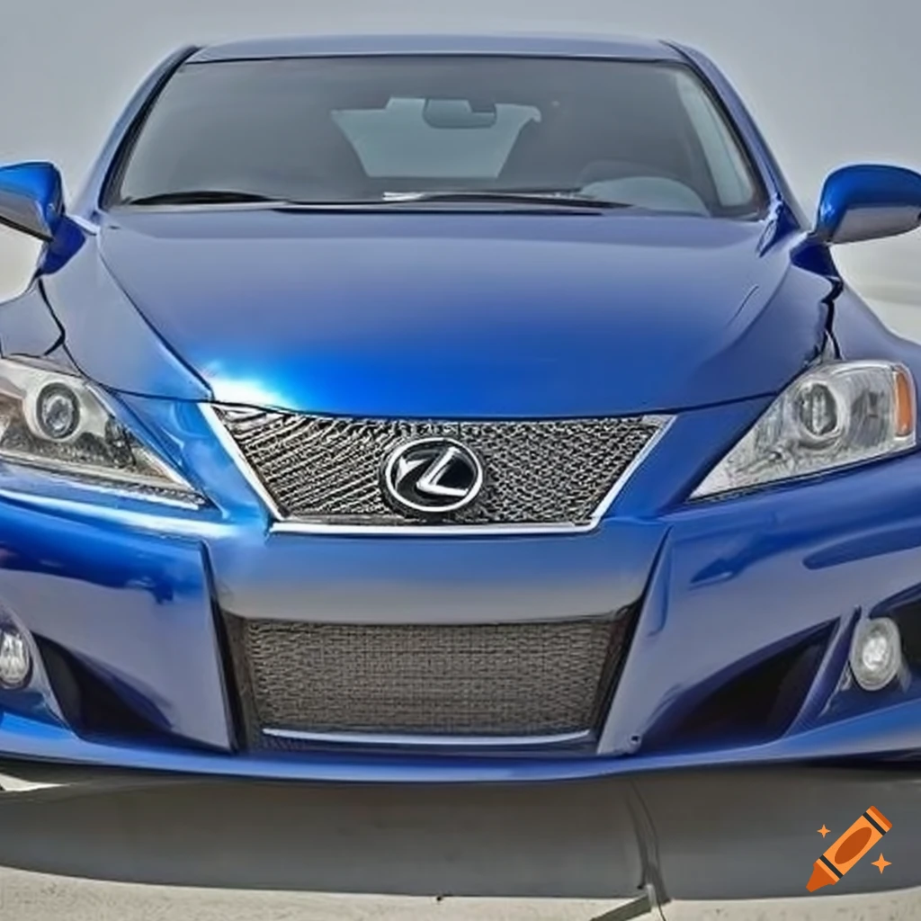 2008 Lexus is250 in 3m cosmic blue with isf front grille on Craiyon