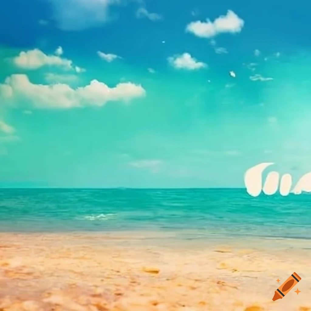 The name 'sonia' written on the sandy beach by the sea on Craiyon