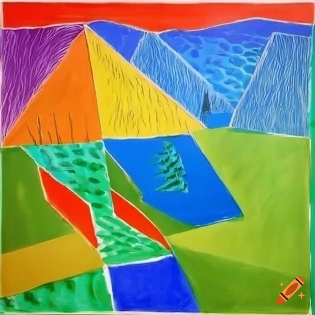 Abstract spatial structure inspired by Henri Matisse, Pablo Picasso ...