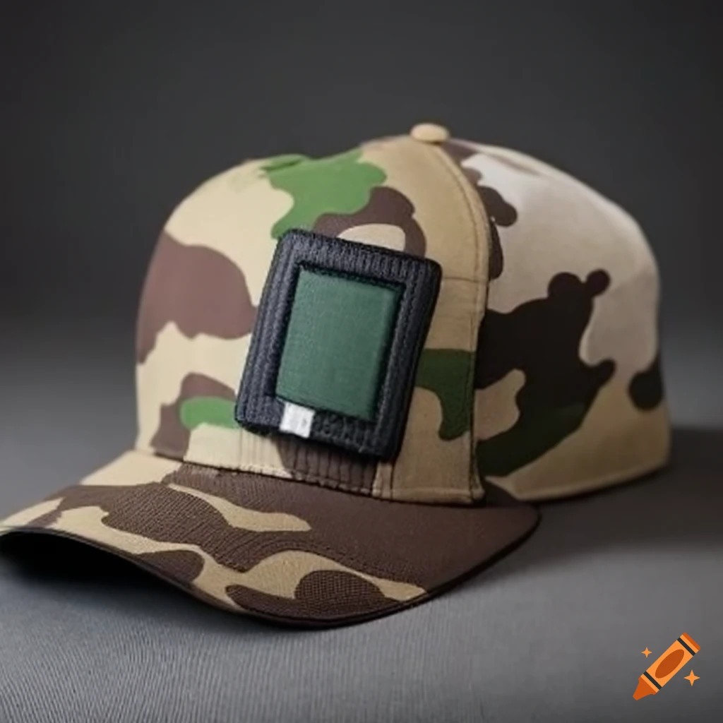 Camouflage snapback with modern colors for streetwear style on Craiyon