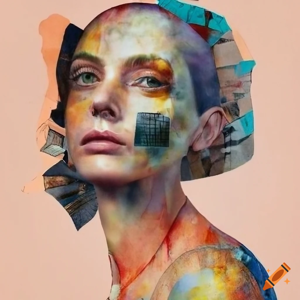 Artistic collage by Hannah Hoch with photorealistic images of women and ...