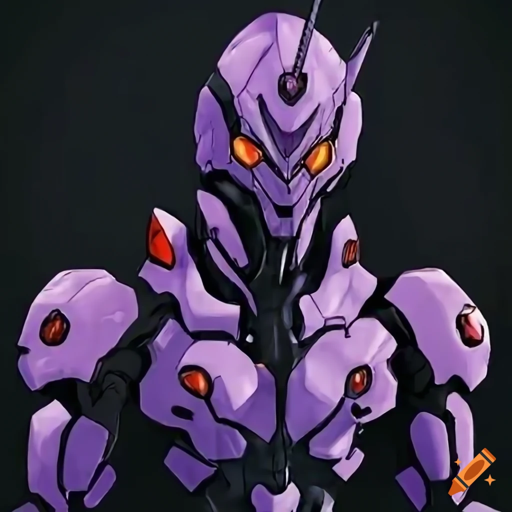 Neon Genesis Evangelion, Guyver, Slave Zero X, Halo Forerunner on Craiyon