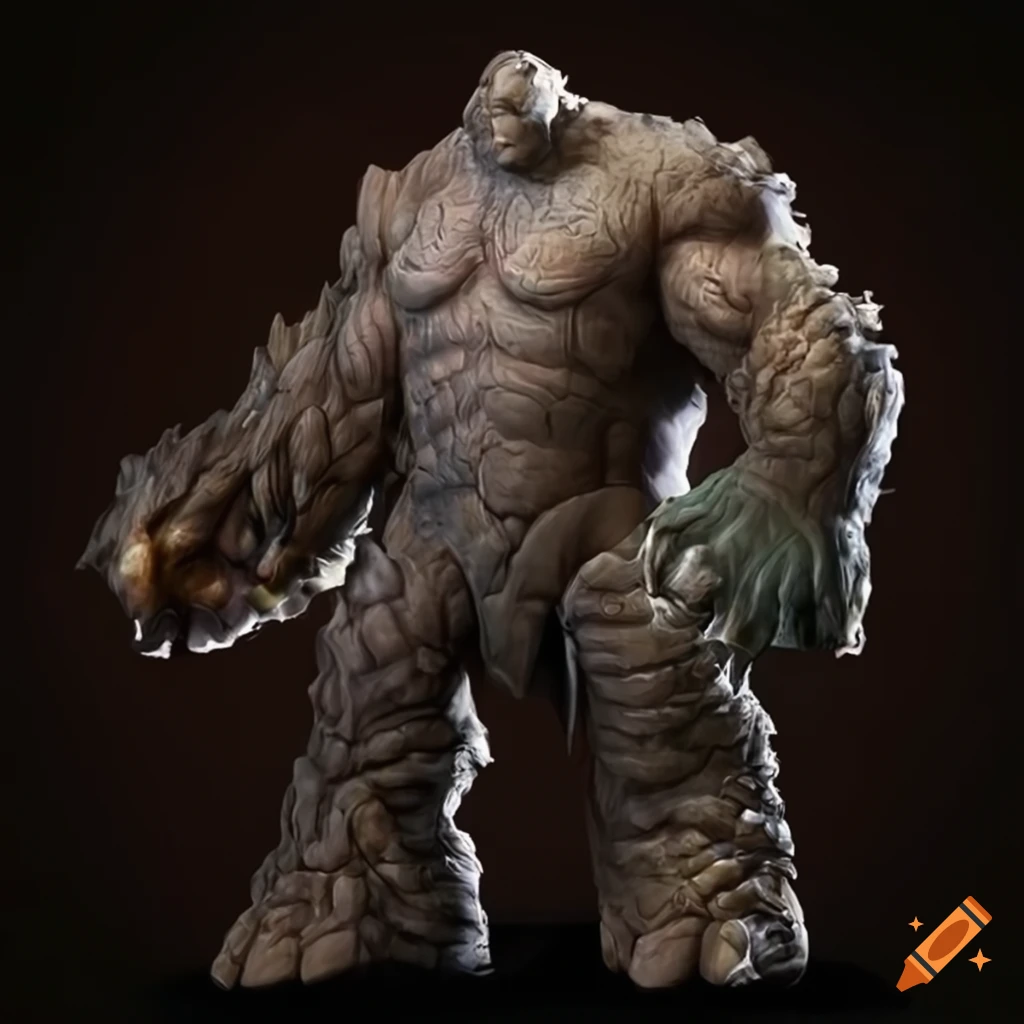 Fantasy earth elemental creature on Craiyon