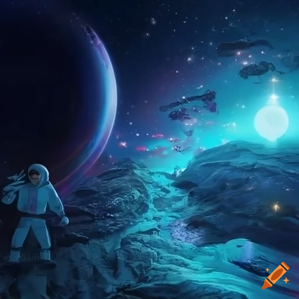 NFT artwork titled dreamCraft showcasing space, deep space travel, and ...