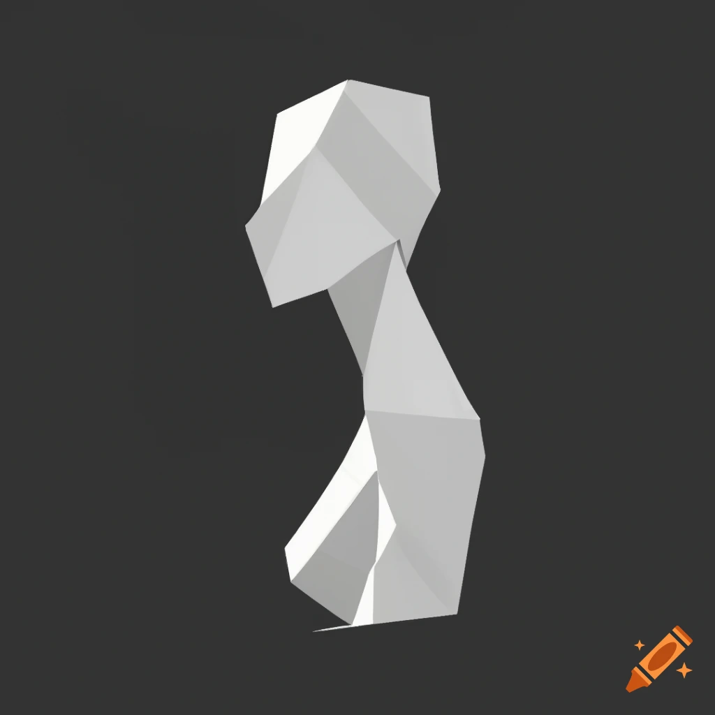 Low poly female form artwork on Craiyon