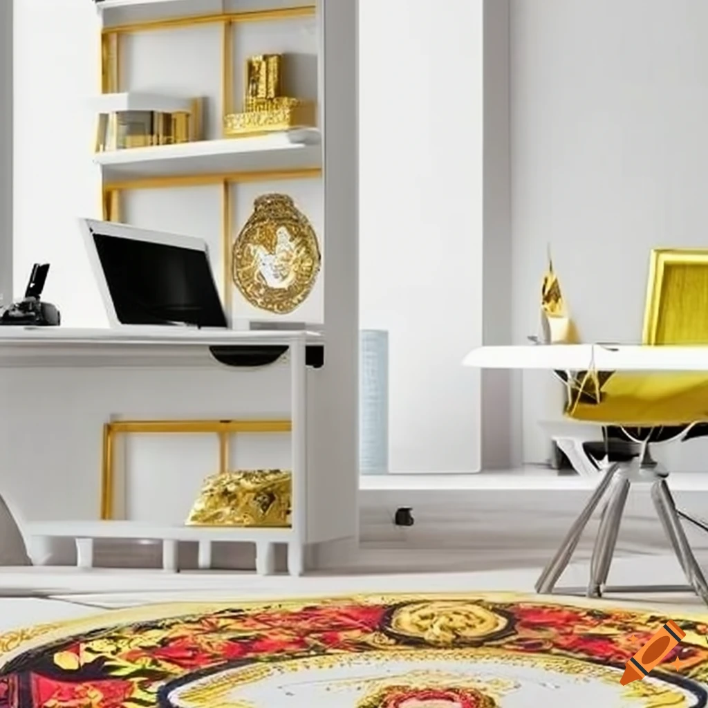 Modern office interior with versace design concept on Craiyon