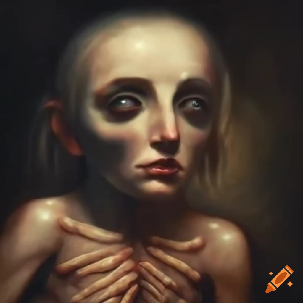 Intriguing and unsettling figure shrouded in darkness in a horror ...