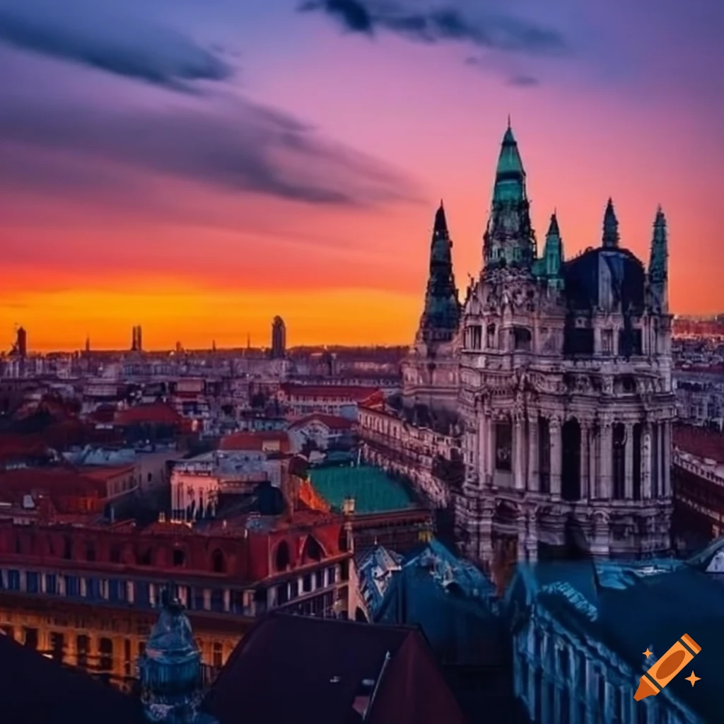 Unique scene of Vienna, Austria on Craiyon