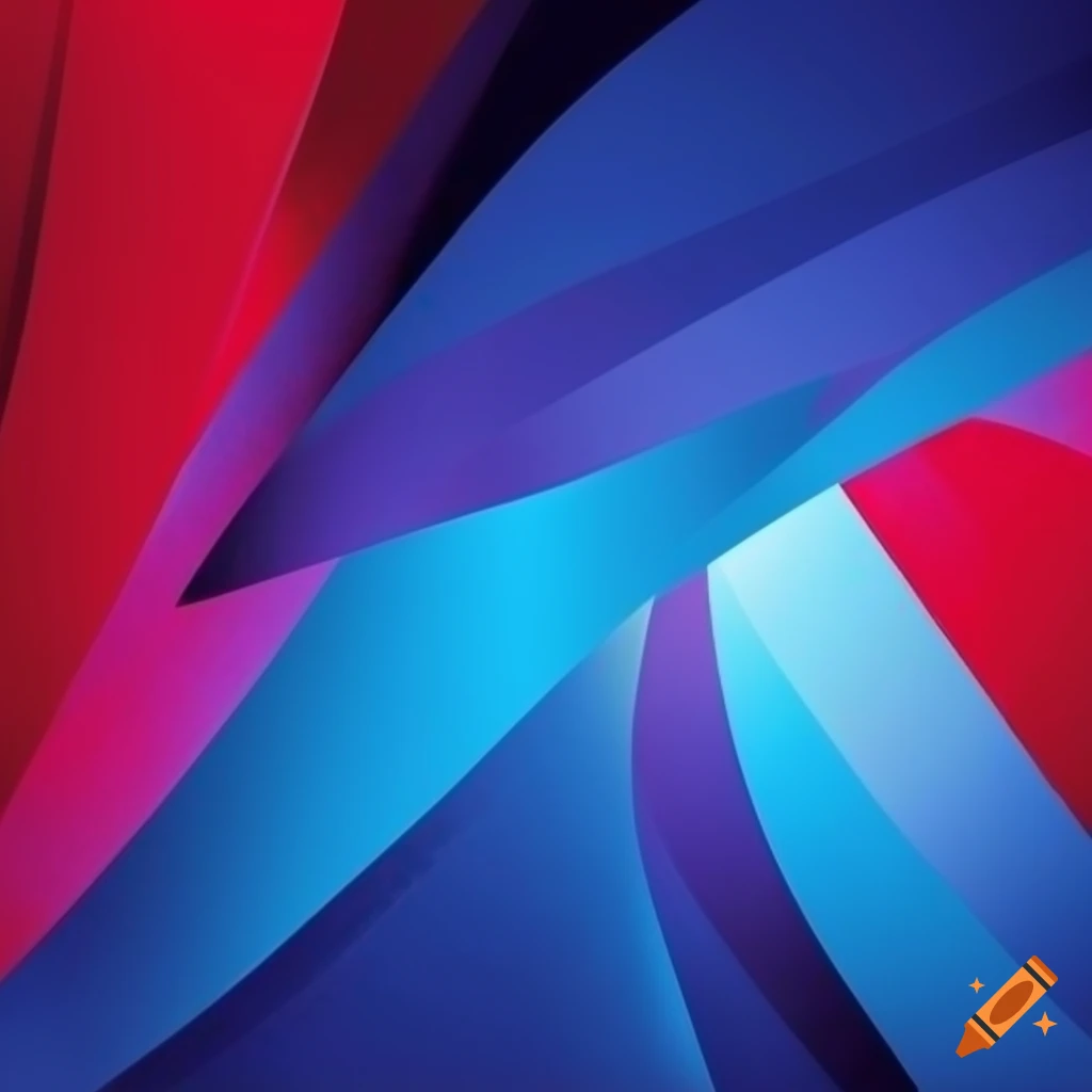 2048 x 1152 banner fading into red and blue colors on Craiyon