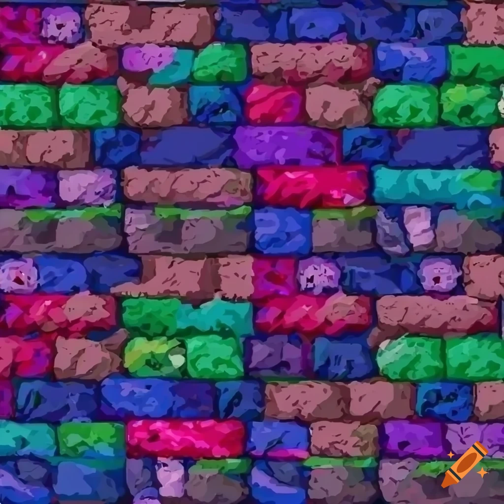 Cobblestone street texture in 8-bit NES sprite style on Craiyon