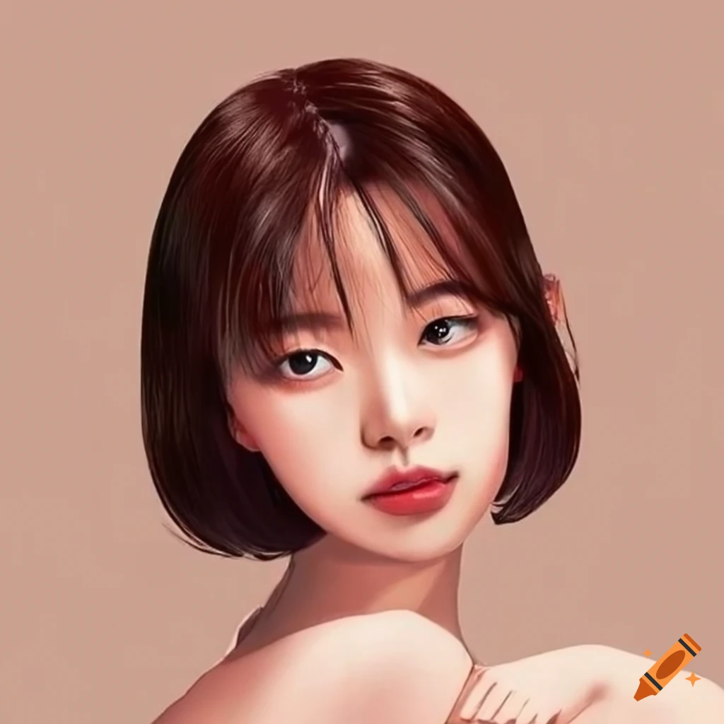 Beautiful korean face on Craiyon