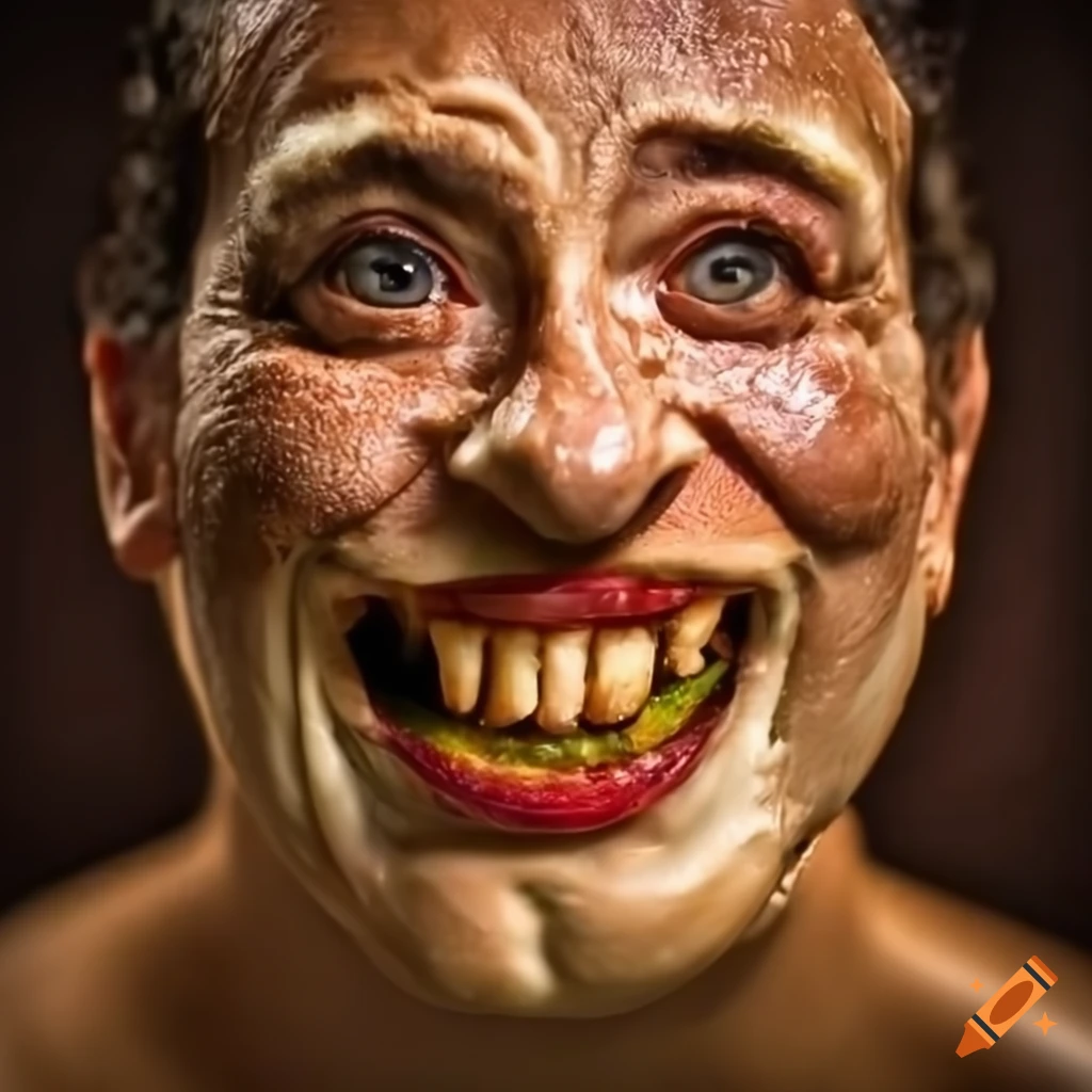 Cheeseburger face on Craiyon