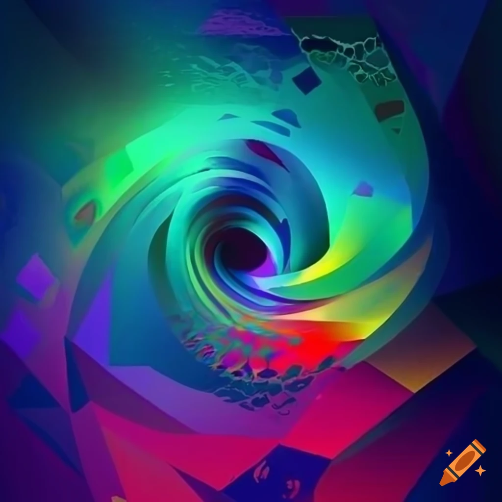 Abstract digital art representing world peace, brotherhood, and joy ...