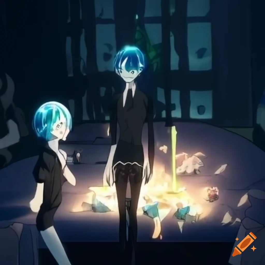 Gems gathered around a fireplace for a cozy night on Craiyon