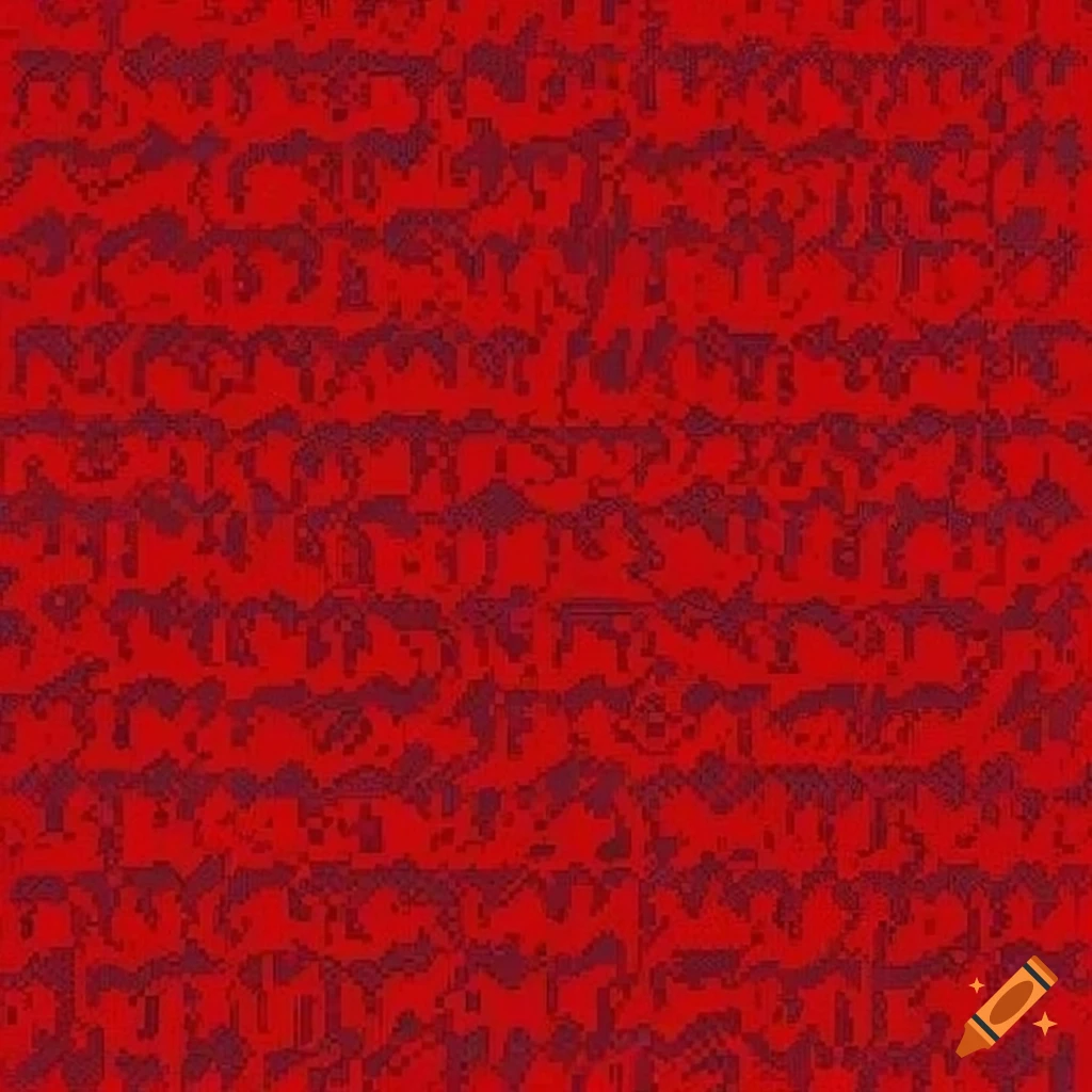 Red carpet with flat texture in NES 8bit pixel art style on Craiyon