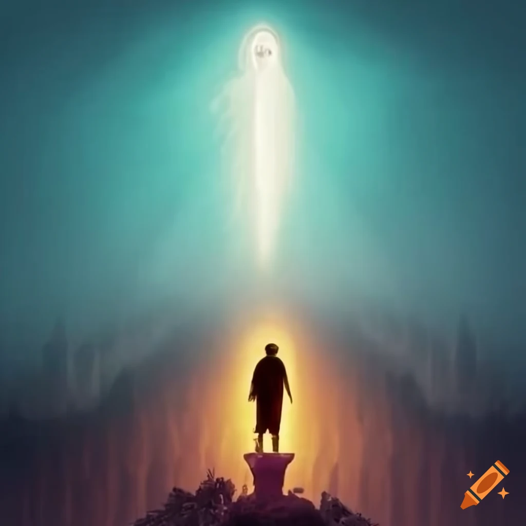 Jesus materializing on Craiyon