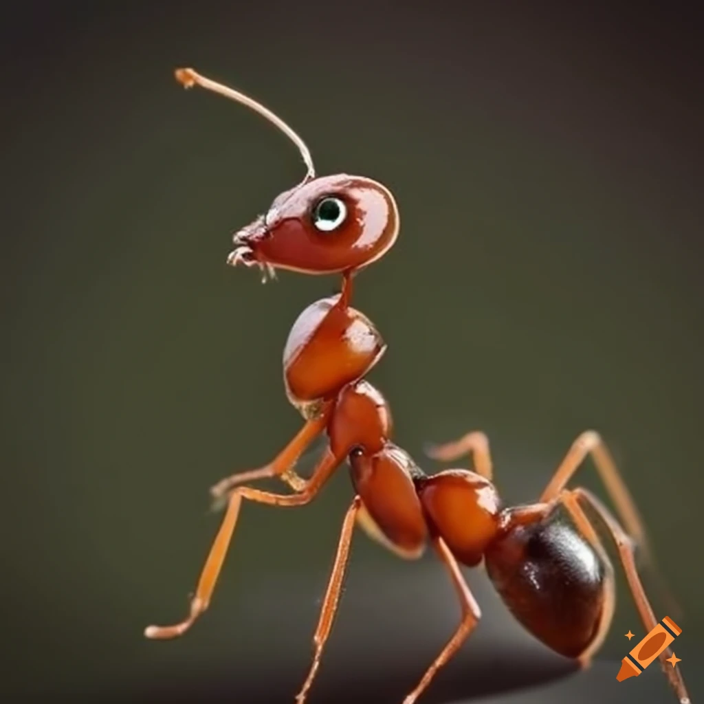 Hardworking ant on Craiyon