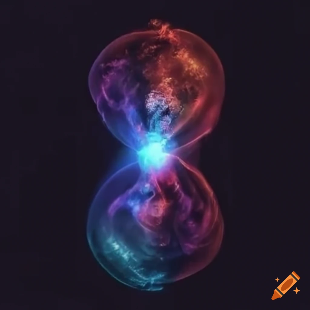 Two powerful fighting forms transforming into shimmering light on Craiyon