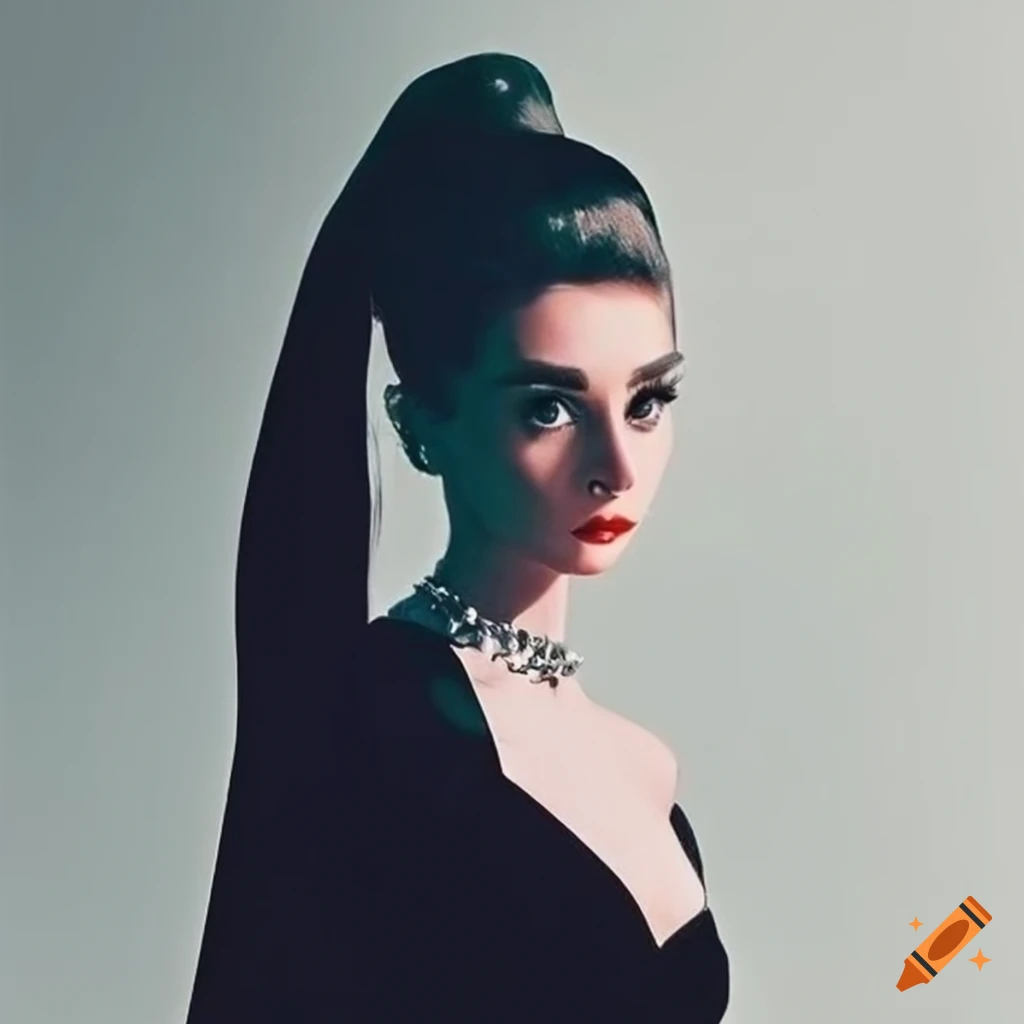 Y2k fashion inspired by audrey hepburn style on Craiyon