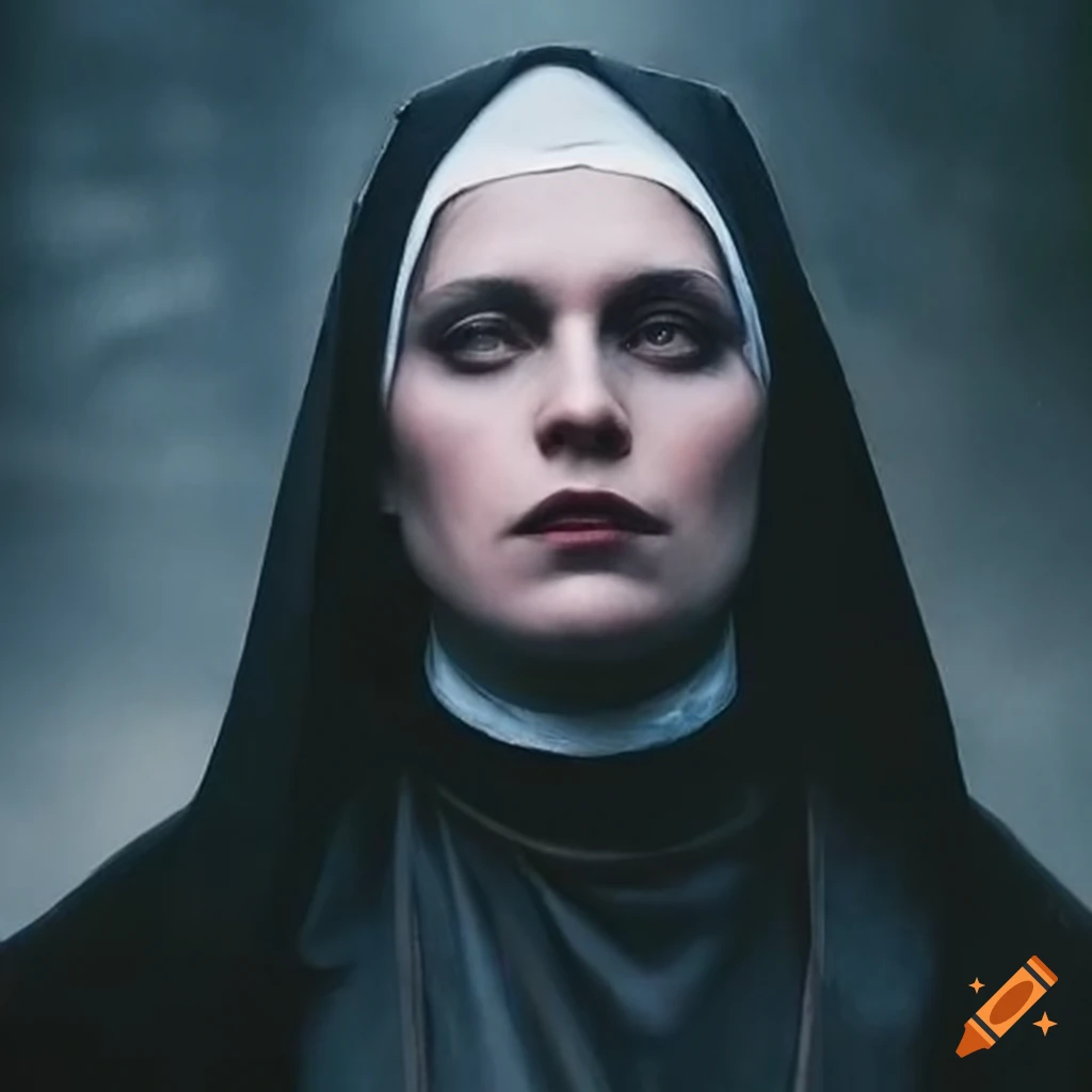 Mystic nun in mesmerizing sci-fi design with intricate details and life ...