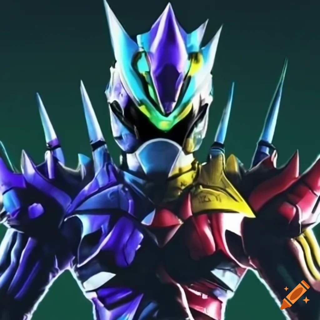 Super Sentai/The Guyver characters on Craiyon