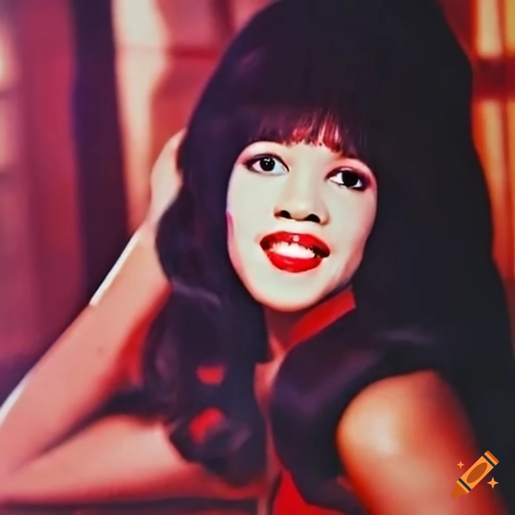 Ronnie Spector in the 60s at a Ronette in Technicolor on Craiyon
