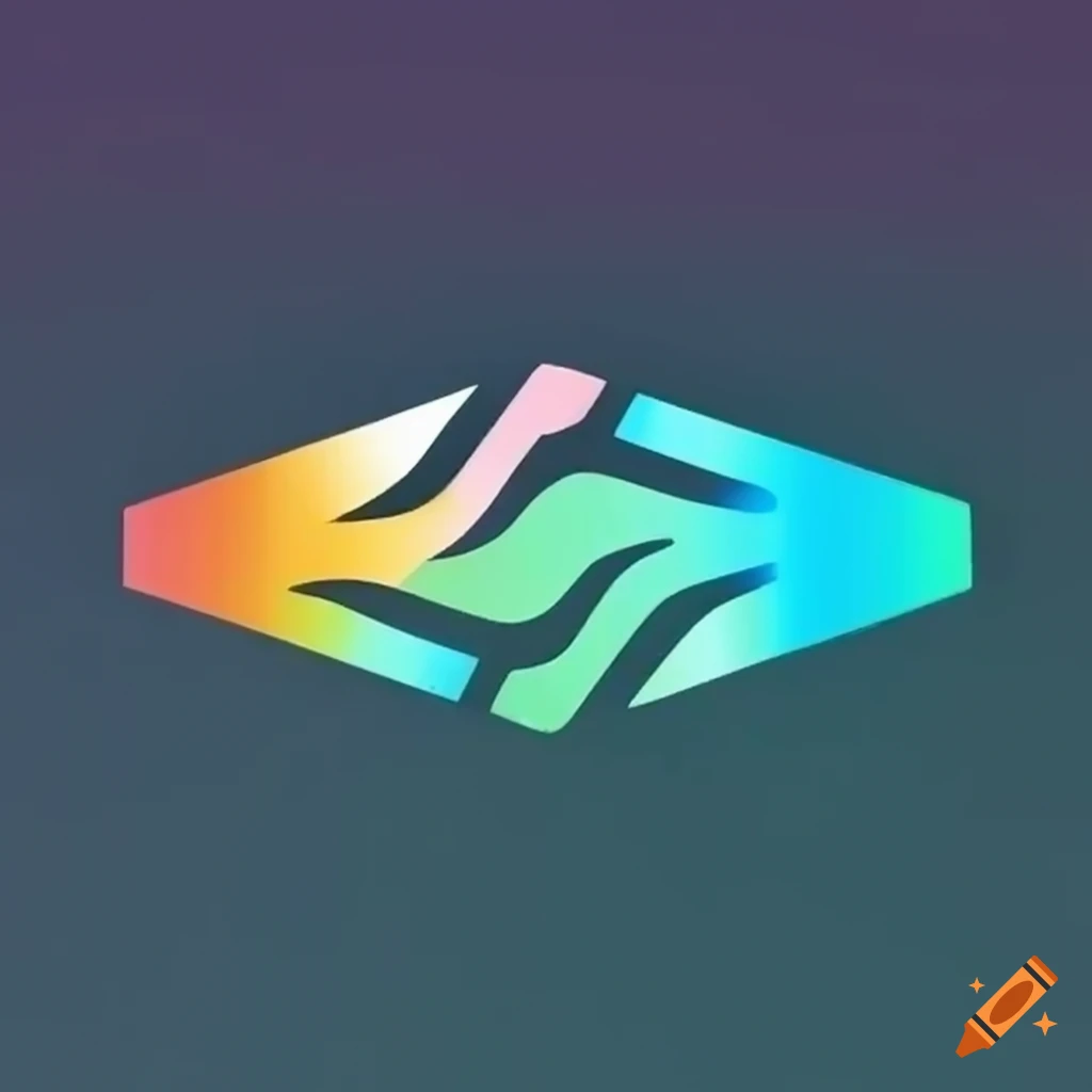 Innovative tech-inspired logo design with sharp edges and vivid colors ...