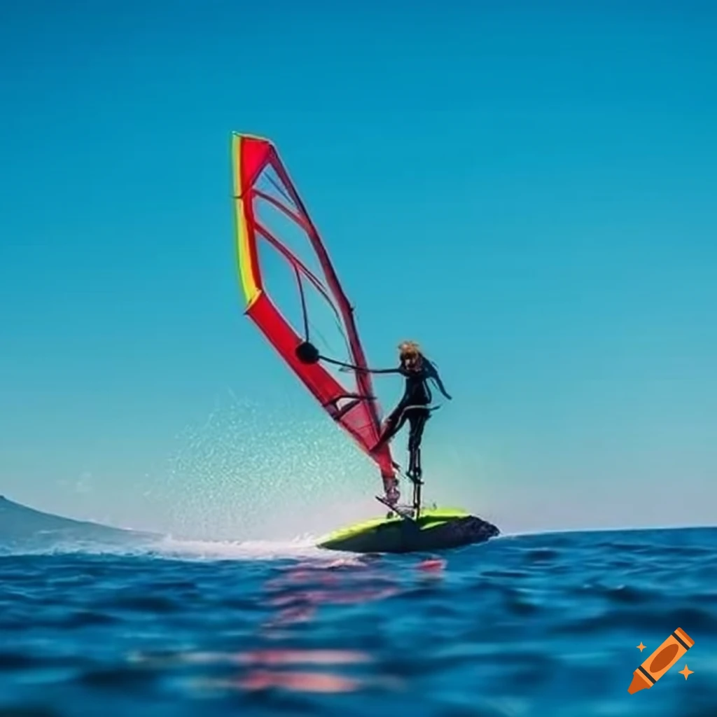 Windsurfing course gift certificate in Croatia on Korcula island for Terys on Craiyon