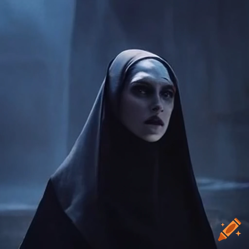 Mystic nun in mesmerizing sci-fi design with intricate details and life ...