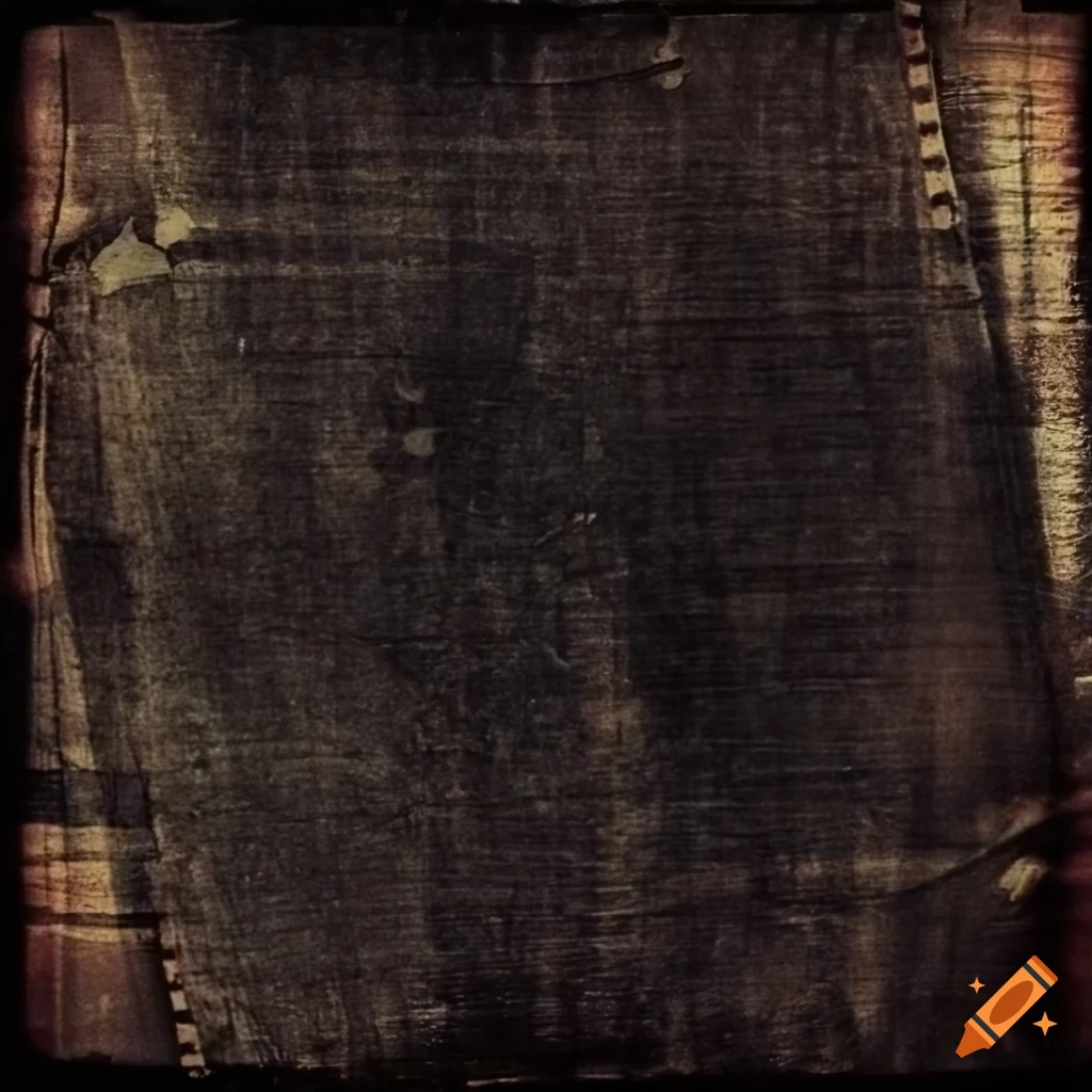 Close-up of vintage, grainy film photo with black, tattered texture on ...