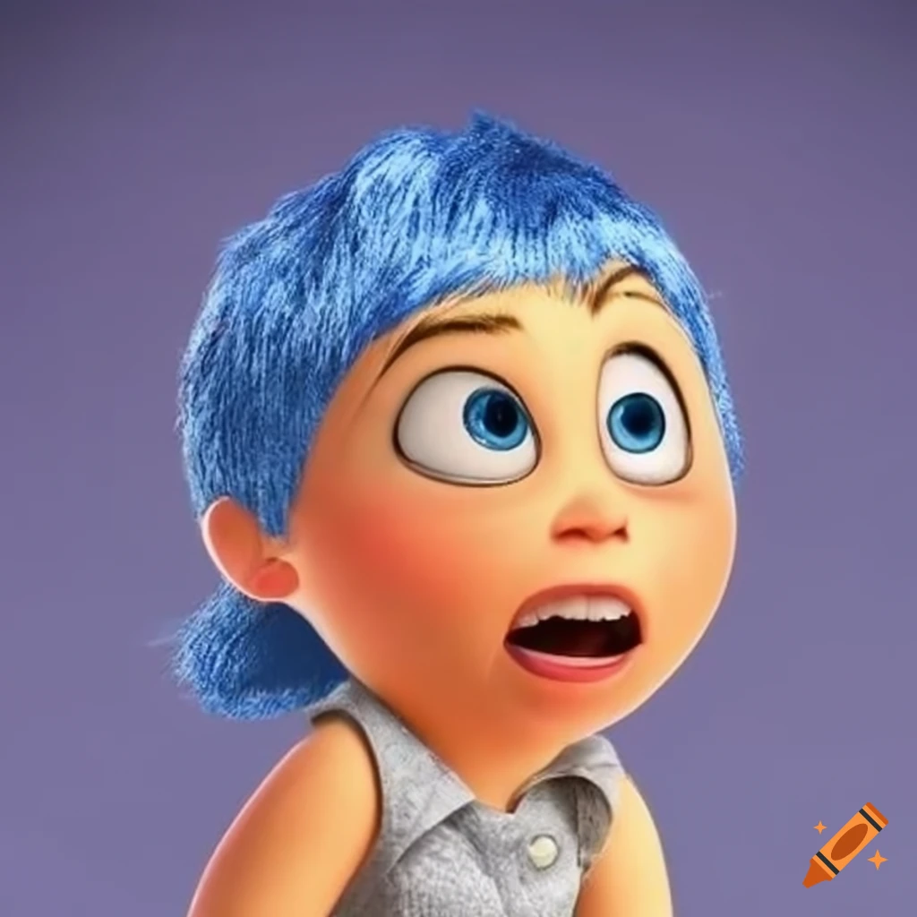 Depiction of guilt as an emotion in 'Inside Out' on Craiyon