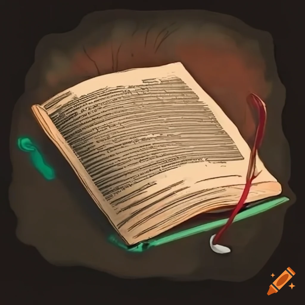 Open book on Craiyon