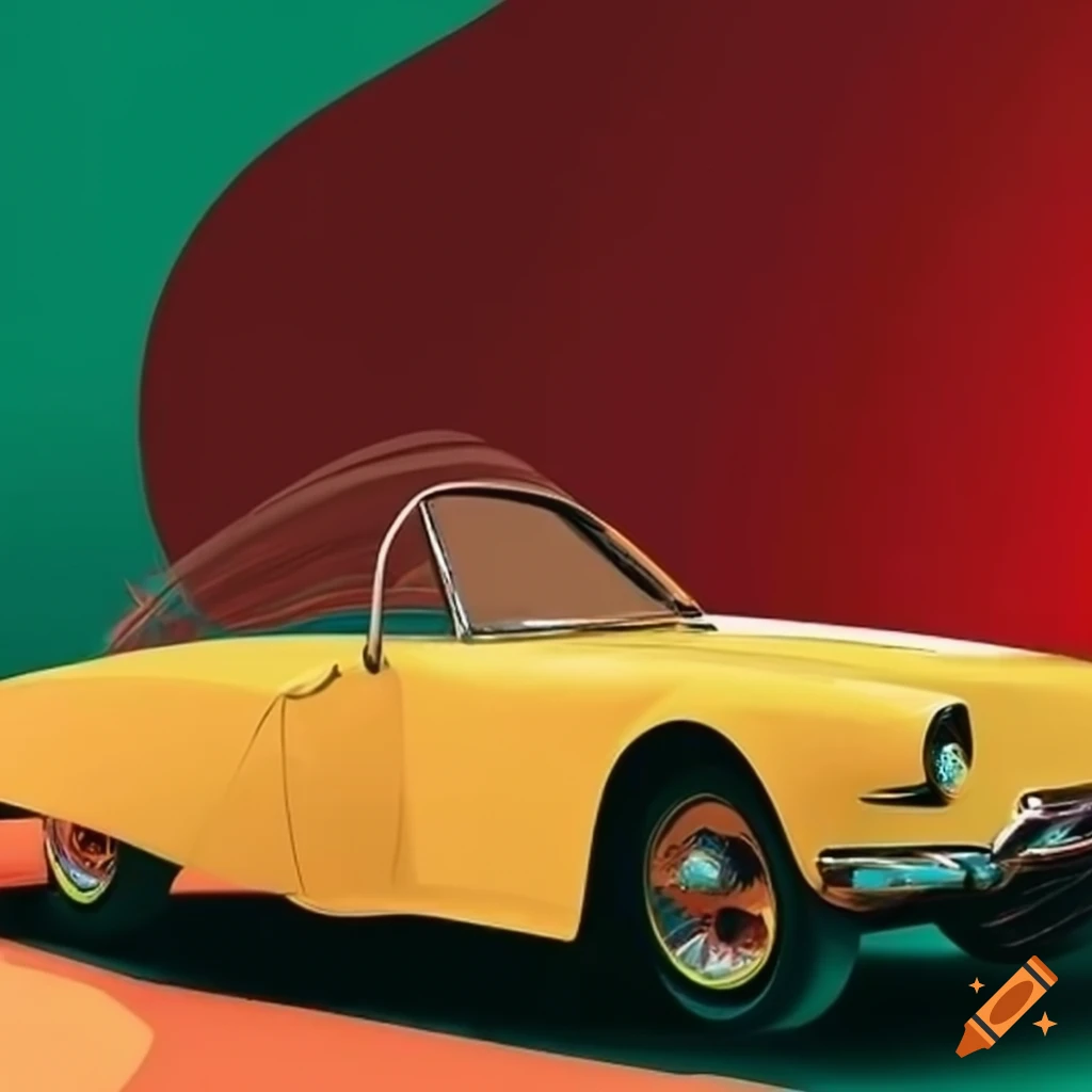 Iconic car masterpiece by Picasso with vibrant colors and abstract ...