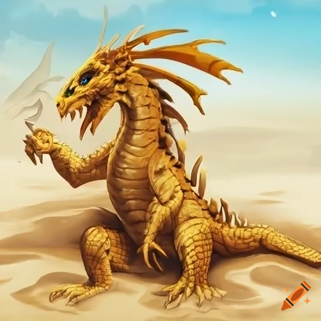 Sand dragon on Craiyon