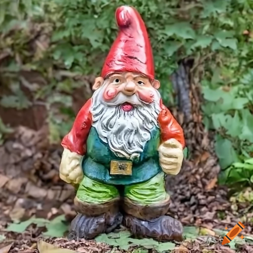 Gardening gnome with JD Vance's face on Craiyon