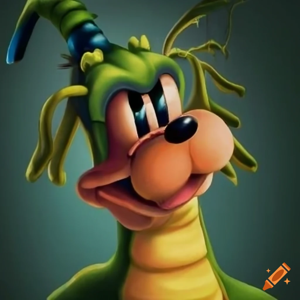 Goofy dragon character on Craiyon
