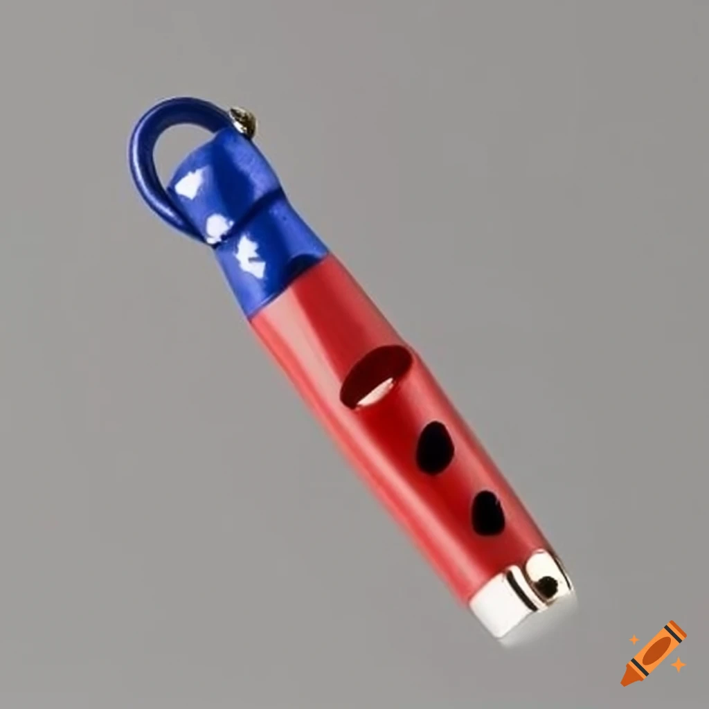 Patriotic dog whistle in red, white, and blue colors on Craiyon