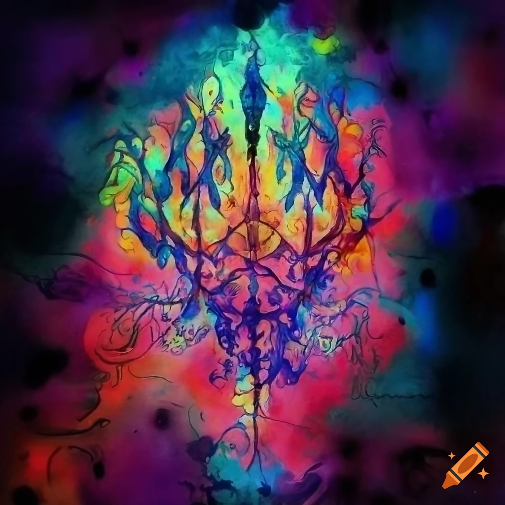 Delicate arcane sigil in the style of Austin Osman Spare with arabic ...