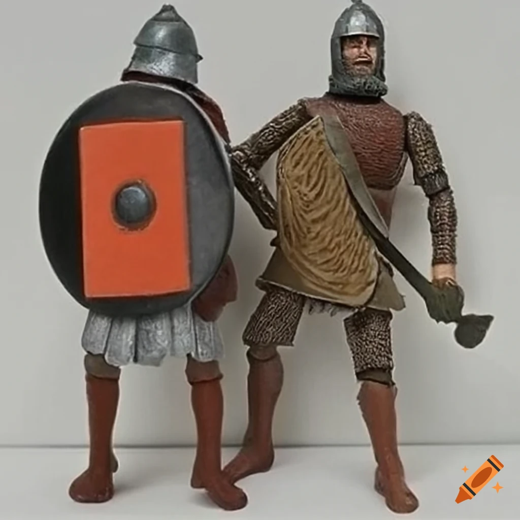 Collectible action figure of 14th-century irish gallowglass warrior on ...
