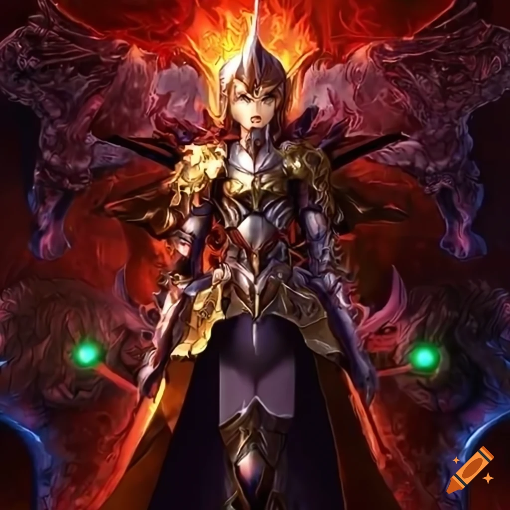 Anime elite commander medieval guard and princess in a magical setting ...