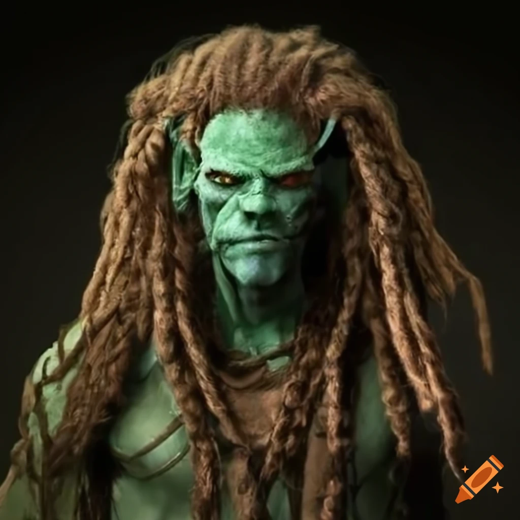 Troll druid character in leather armor with dreadlocks inspired by Dean ...