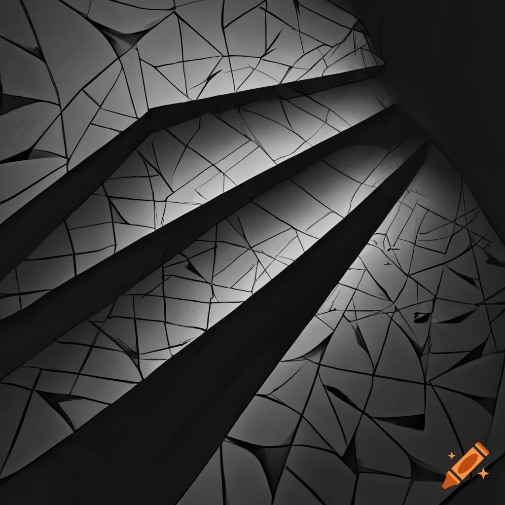 4k depiction of penrose triangles, optical illusion in surreal white on ...